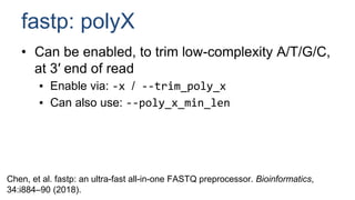 fastp: the FASTQ pre-processor | PPTX