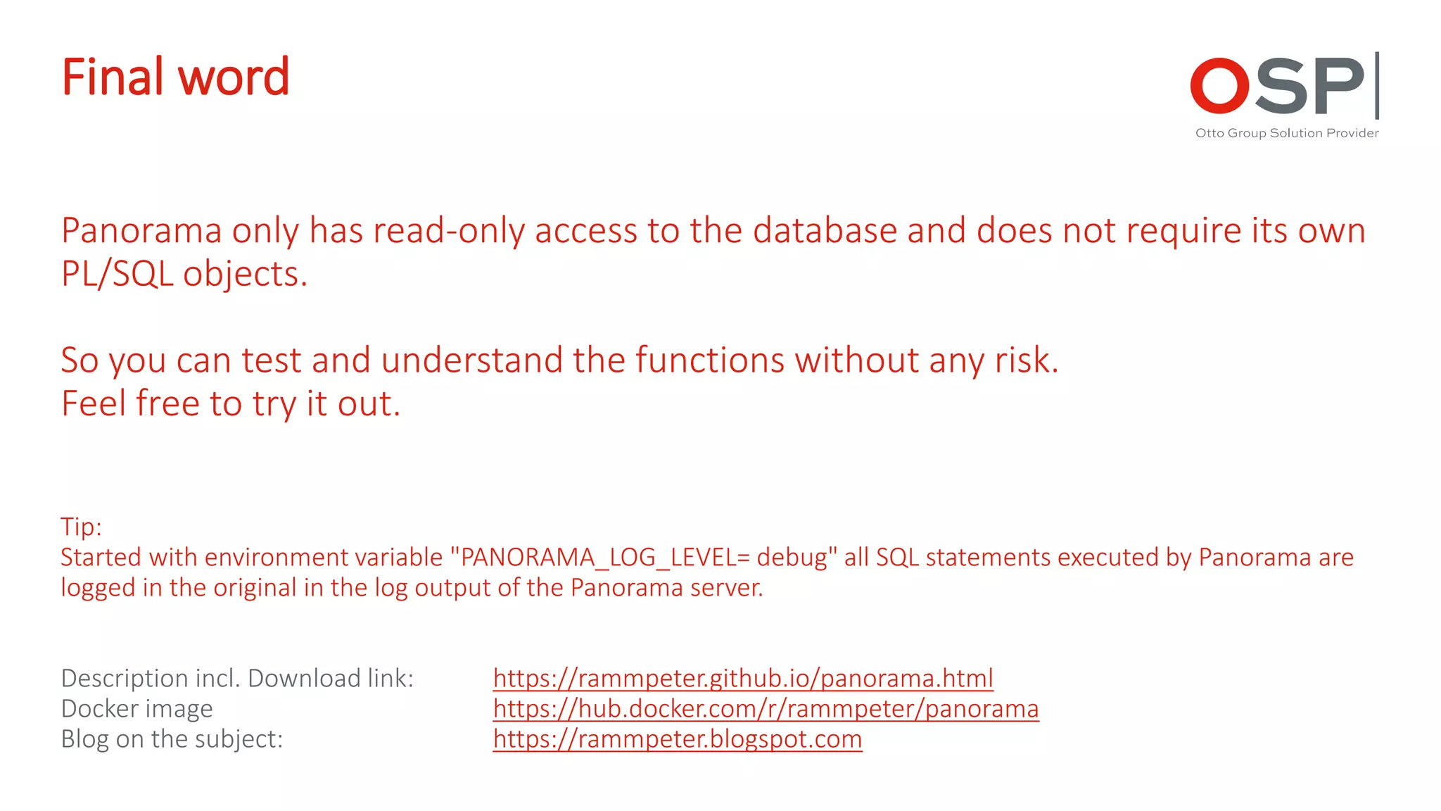 Oracle-DB: Performance Analysis with Panorama | PPTX