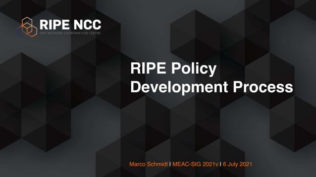 RIPE Policy Development Process | PPT