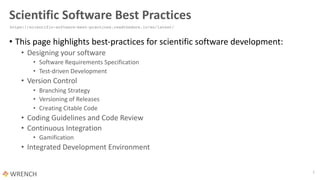 Good Practices for Developing Scientific Software Frameworks: The ...