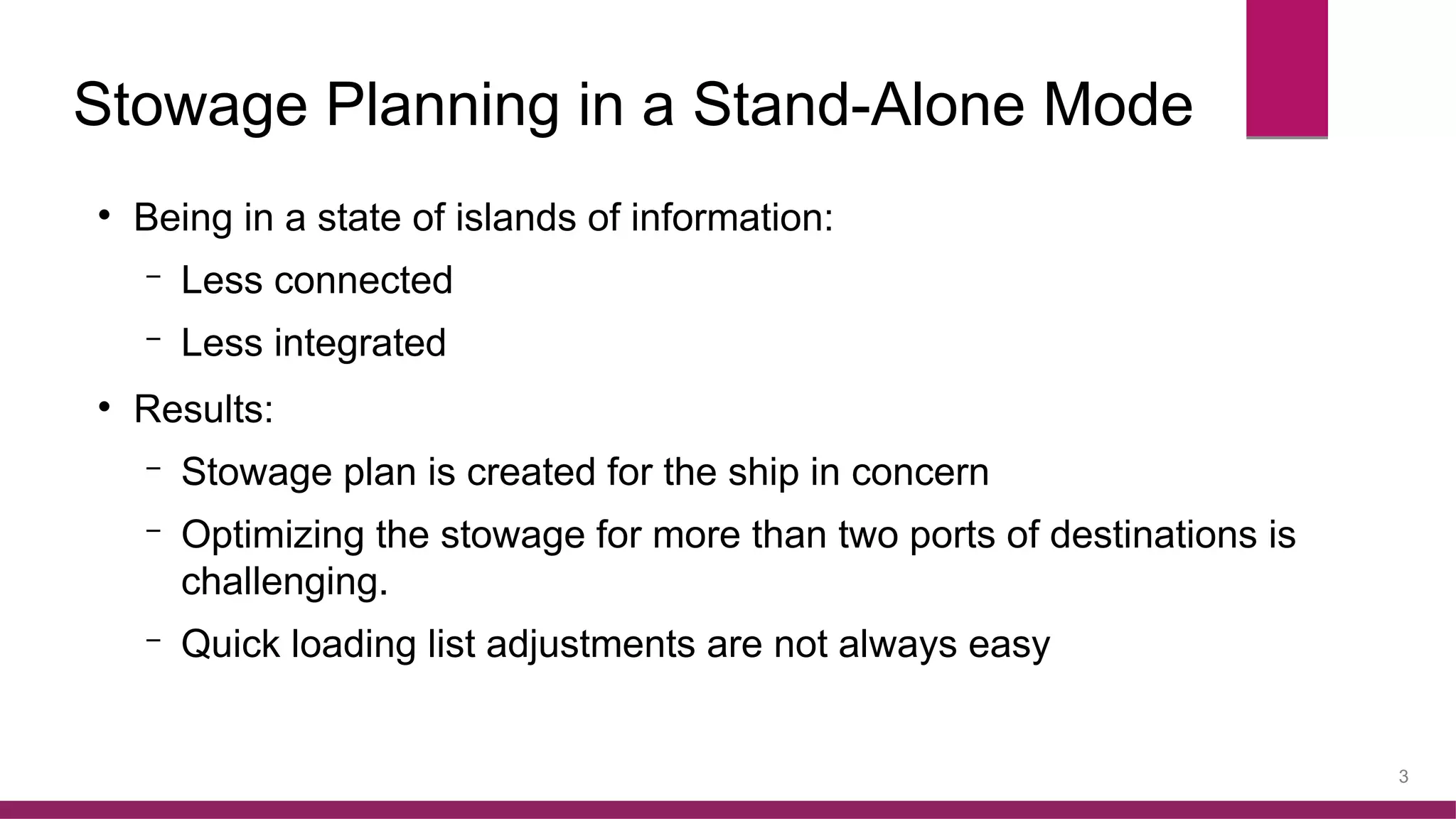 iStow CSP-Central Stowage Planner | PDF