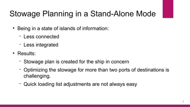 iStow CSP-Central Stowage Planner | PDF