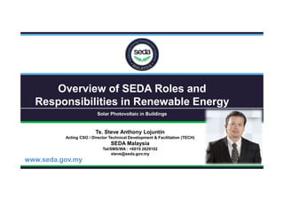 Renewable energy program particularly the solar pv in buildings in ...