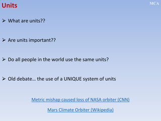 Quantities, Units, Order of Magnitude, Estimations.pptx