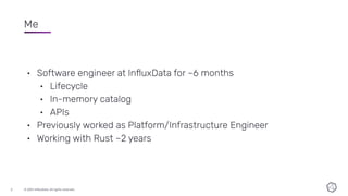 Observability of InfluxDB IOx: Tracing, Metrics and System Tables | PPT