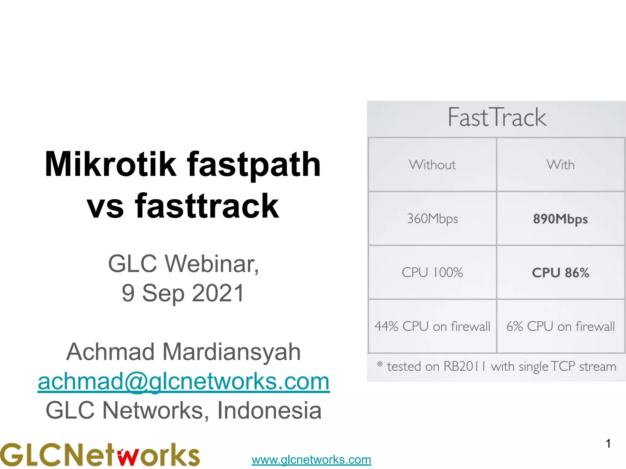 Mikrotik Fastpath vs Fasttrack | PDF