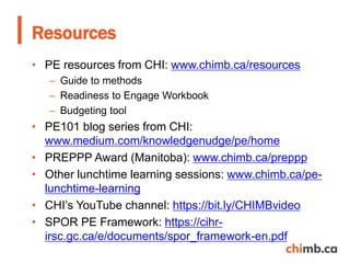 PE101: Introduction to Patient Engagement in Health Research | PPT