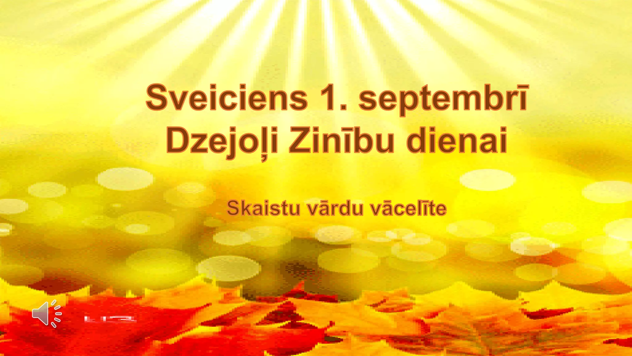 1. septembris - Zinību diena! | PDF