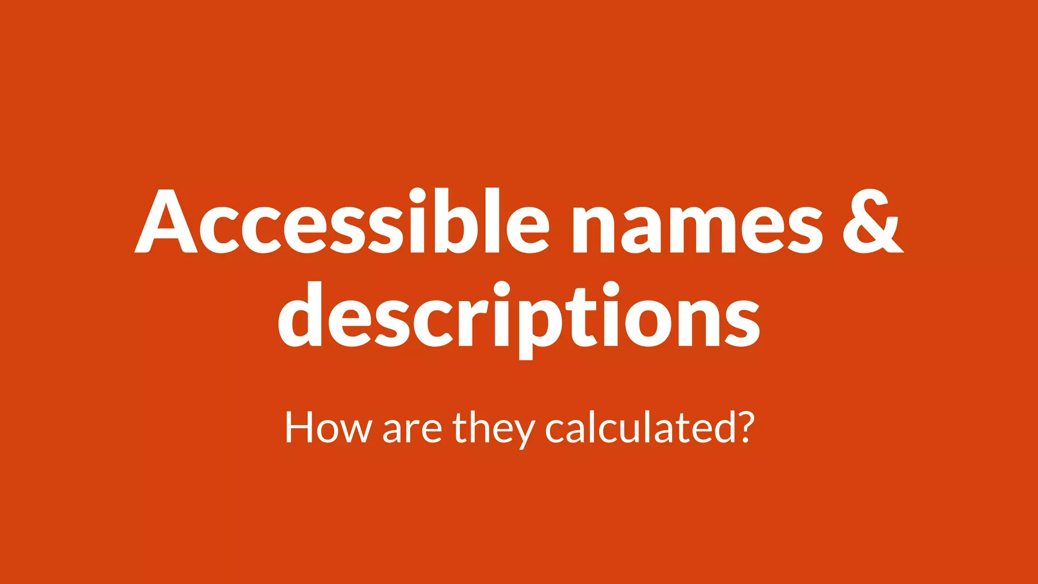 Accessible names & descriptions | PPT