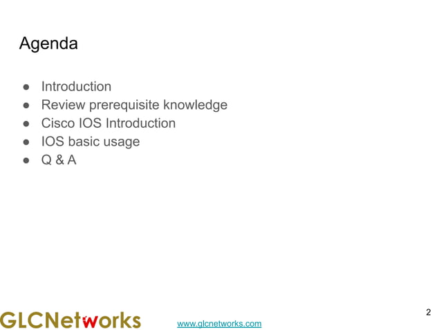 CCNA : Intro to Cisco IOS - Part 1 | PPT