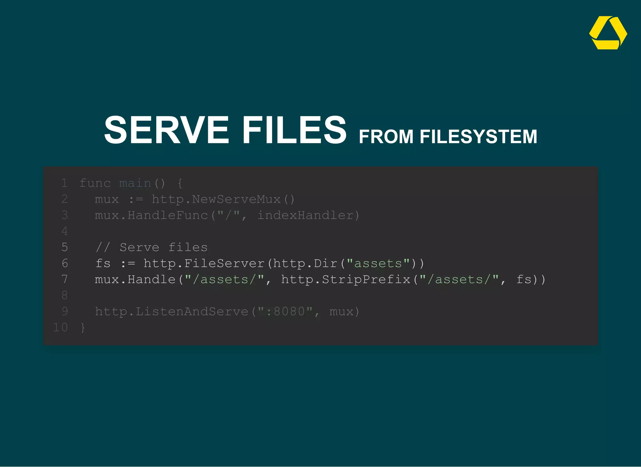 entwickler.de Go Day: Go Web Development 101 | PPT