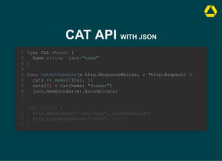 entwickler.de Go Day: Go Web Development 101 | PPT