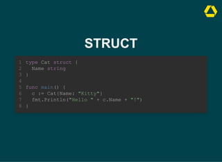 entwickler.de Go Day: Go Web Development 101 | PPT