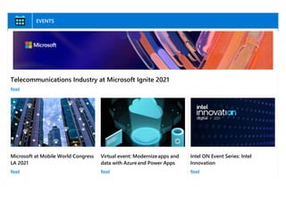 Microsoft Telecommunications Newsletter | November 2021 | PPT