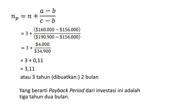 Payback Period Explained, With the Formula and How to Calculate It | PPT