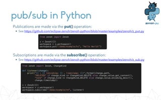 Zenoh Tutorial | PDF