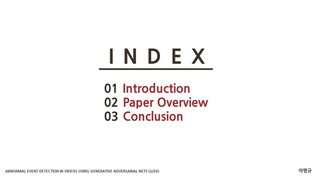 Paper Review Abnormal Event Detection In Videos Using Generative Adversarial Nets Pdf