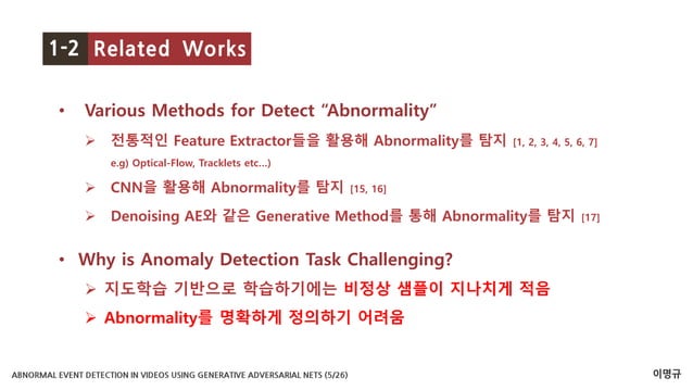 Paper Review Abnormal Event Detection In Videos Using Generative Adversarial Nets Pdf