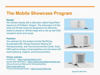 The Mobile Showcase Program by Steven Alaman | PPTX