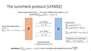 ZK Study Club: Sumcheck Arguments and Their Applications | PPT