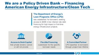DOE Loan Programs Office by Wayne Killen | PDF