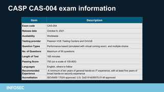 CompTIA CASP+ | Everything you need to know about the new exam | PPTX