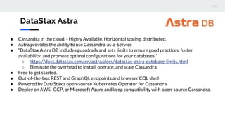 Apache Cassandra Lunch #71: Creating a User Profile Using DataStax Astra and React | PPT