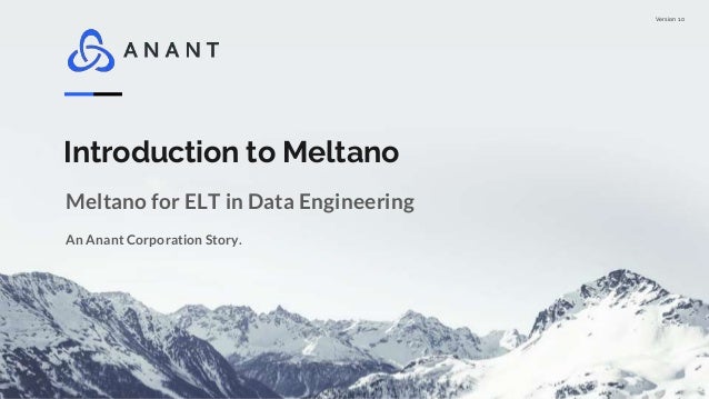 Data Engineer's Lunch #49: Meltano for Data Engineering | PPTX
