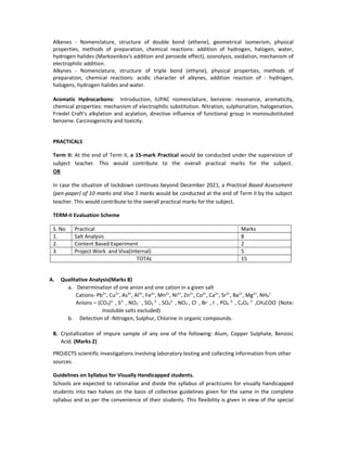 2021 22 (term-wise) | PDF | Physics | Science