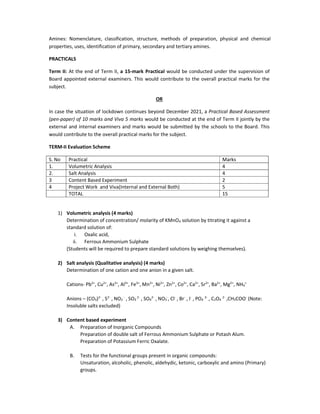 2021 22 (term-wise) | PDF | Physics | Science