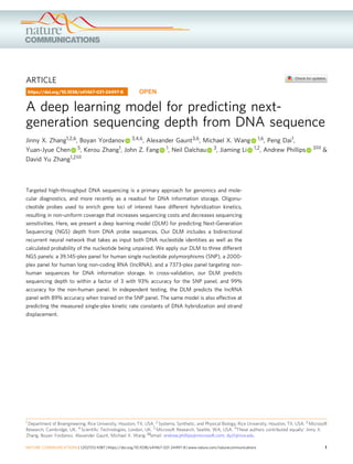 AdaptivesequencingusingnanoporesanddeeplearningofmitochondrialDNA | PDF