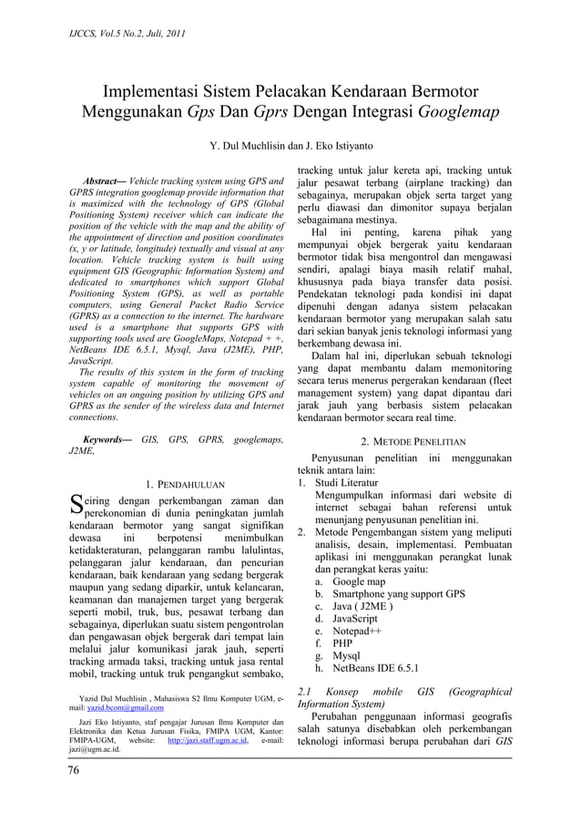 IMPLEMENTATION OF MOTORCYCLE TRACKING SYSTEM USING GPS AND GPRS WITH ...