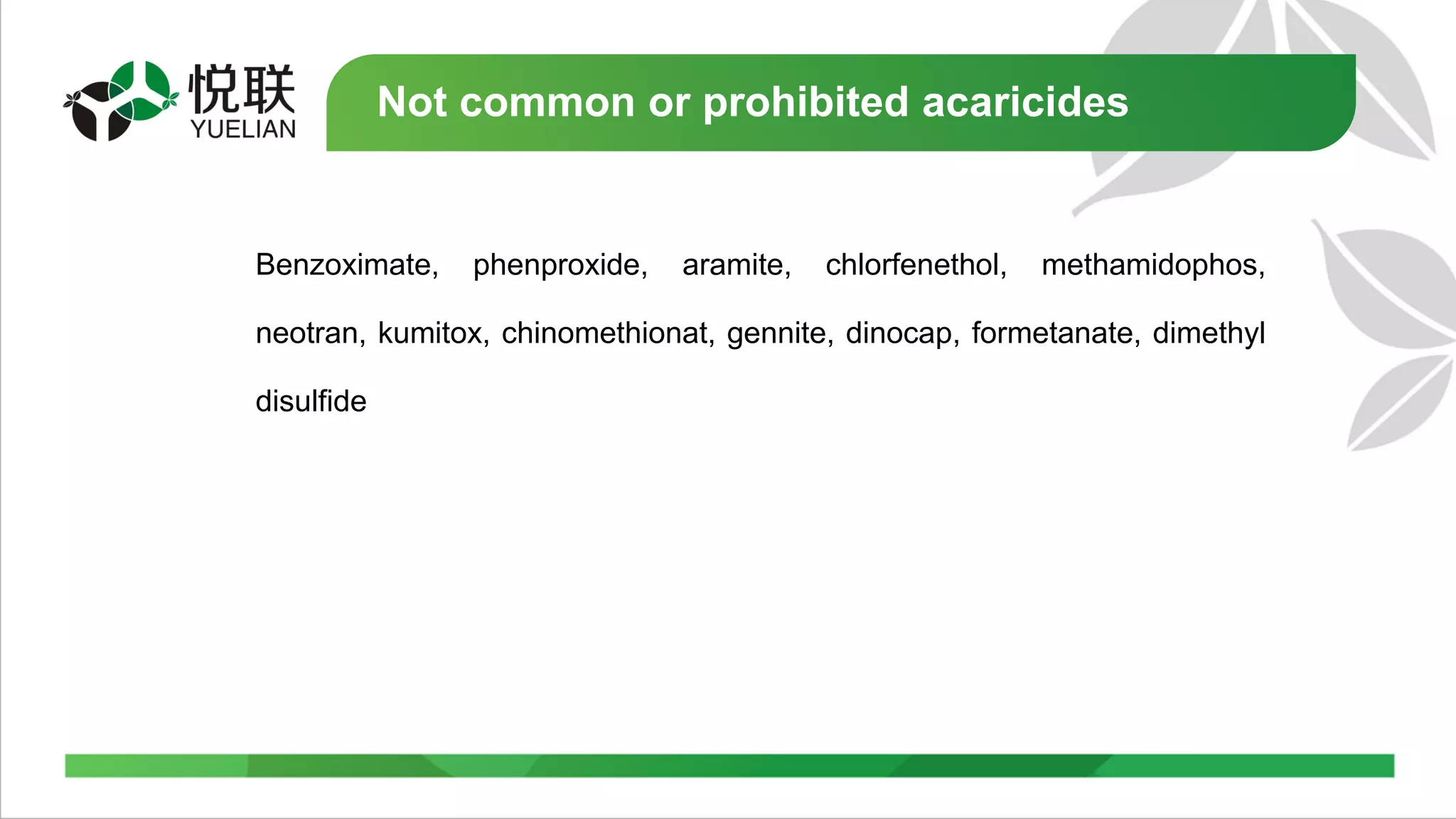 List of complete acaricides | PDF