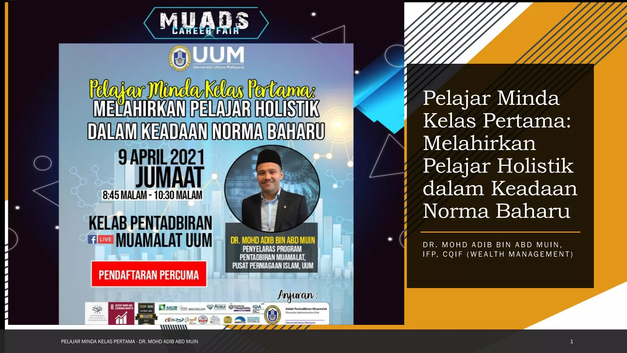 Program Pelajar Minda Kelas Pertama oleh Dr Mohd Adib Abd Muin | PDF