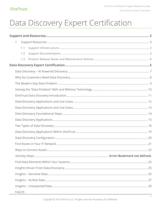 2021 data discovery expert reference guide | PDF
