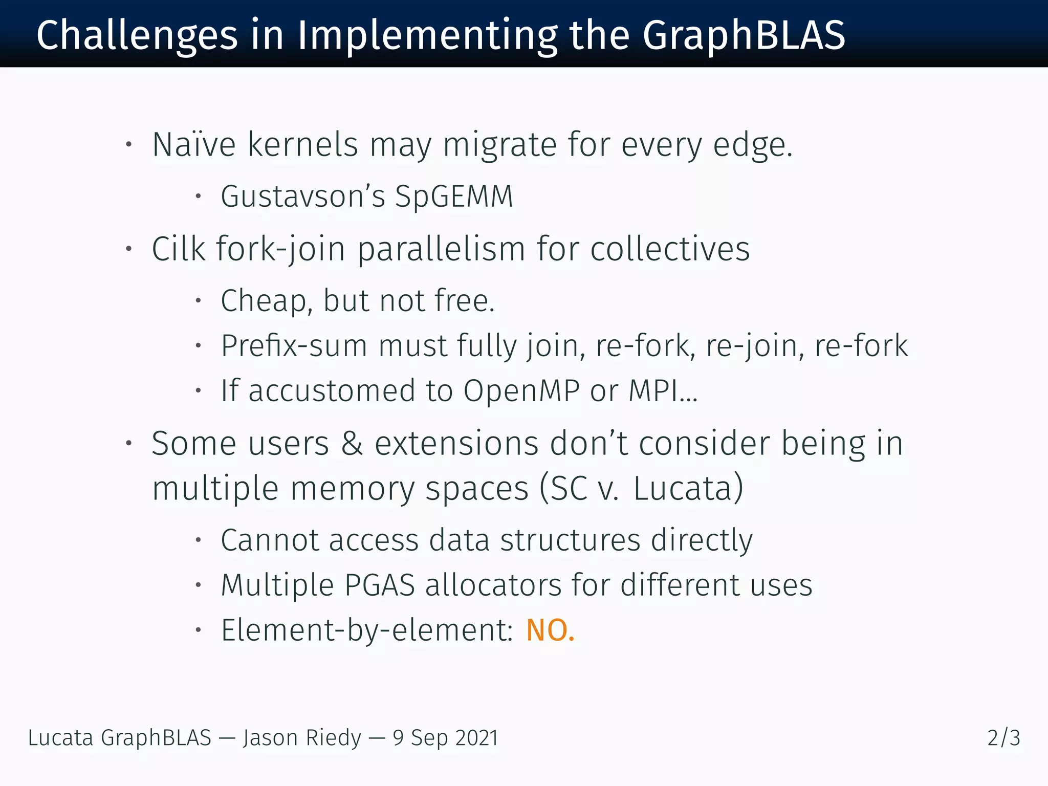 Lucata at the HPEC GraphBLAS BoF | PPT