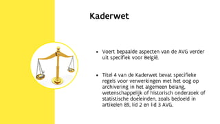 AVG en archiefregelgeving - vrienden of vijanden | PDF