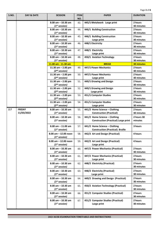 2021 kcse-timetable | PDF | Educational Assessment | Education