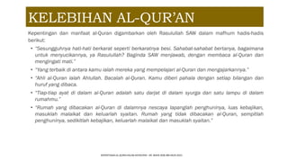 2021-Kepentingan al-Qur'an dalam Kehidupan - dr mohd adib abd muin | PDF