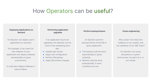 Extending Kubernetes with Operators | PDF