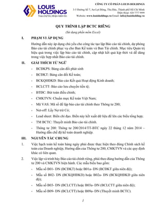 2021 louis holdings - huong dan lap bctc rieng | PDF
