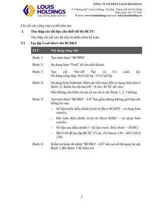 2021 louis holdings - huong dan lap bctc rieng | PDF