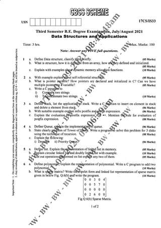3rd Semester Computer Science and Engineering (ACU - 2021) Question ...