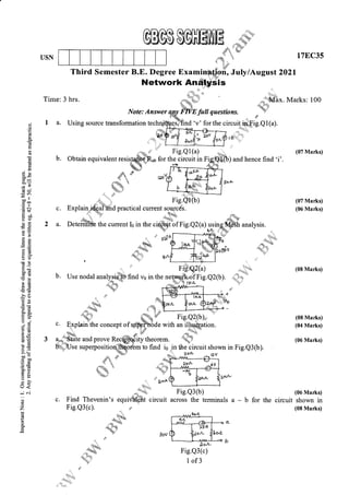 3rd Semester Computer Science and Engineering (ACU - 2021) Question ...