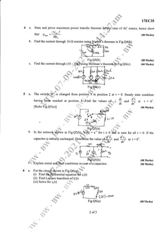 3rd Semester Computer Science and Engineering (ACU - 2021) Question ...