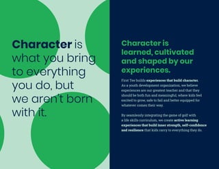 First Tee Parents Guide - English | PDF