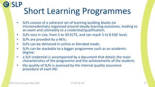 2021 slp policy forum sl ps, microcredentials, modularity by george ...