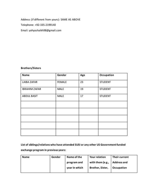 2021 susi-application-form | PDF