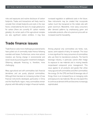 2021 Trends in Agricultural and Soft Commodities Trading | PDF