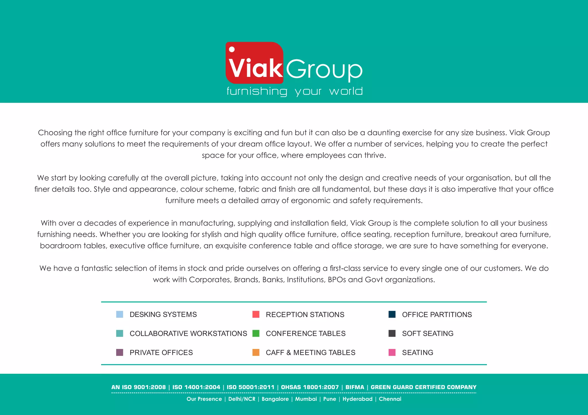 Modular Office Furniture - Viak group | PDF